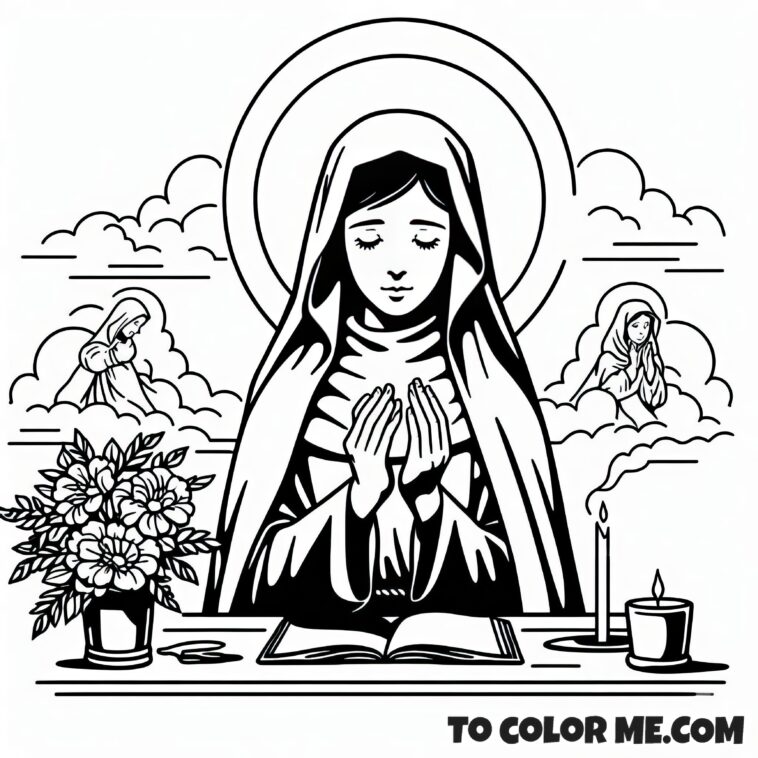 Humble Heiress: Clare Coloring Pages – To Color Me Faithful