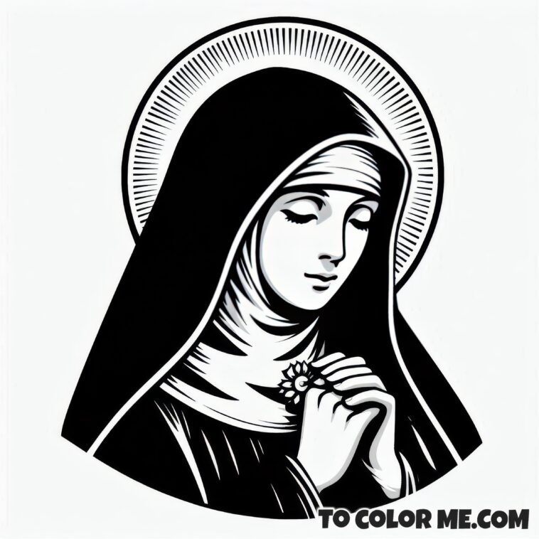 Franciscan Sister: St. Clare of Assisi Coloring Book – To Color Me Faithful