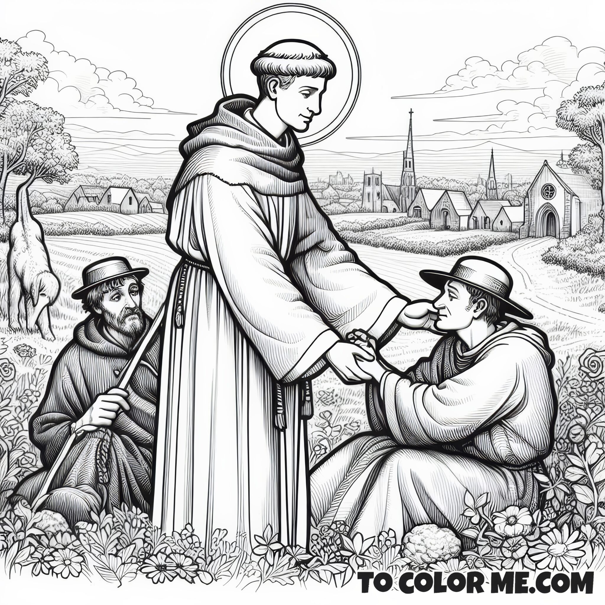 Medieval Missionary: Saint Dominic Coloring Book – To Color Me Faithful