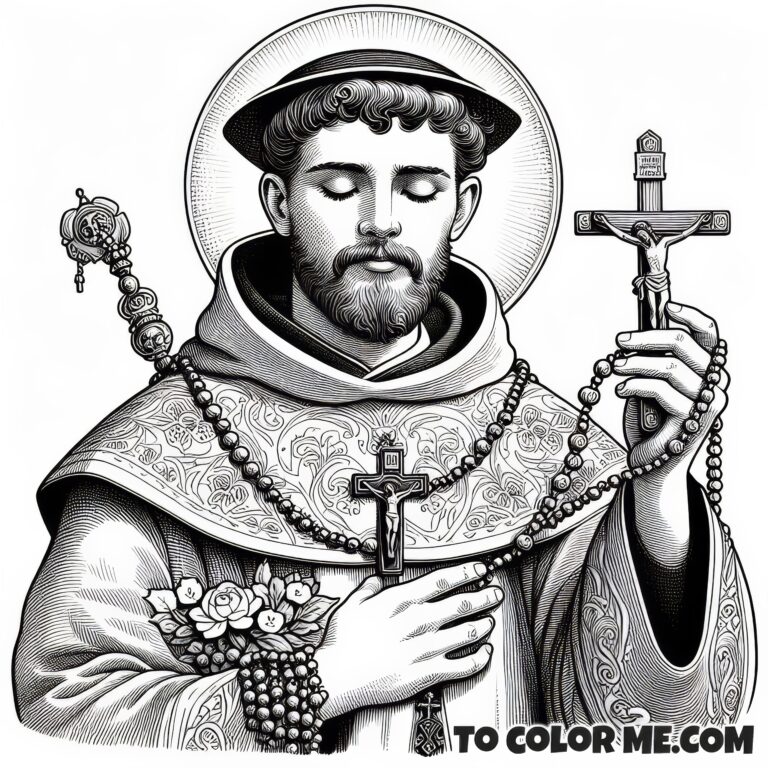 Dominican Founder: Saint Dominic Coloring Book – To Color Me Faithful