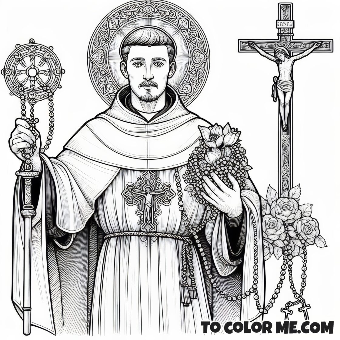Catholic Reformer: Saint Dominic Coloring Book – To Color Me Faithful