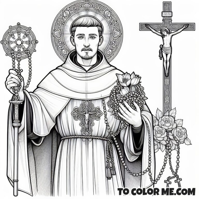 Catholic Reformer: Saint Dominic Coloring Book – To Color Me Faithful