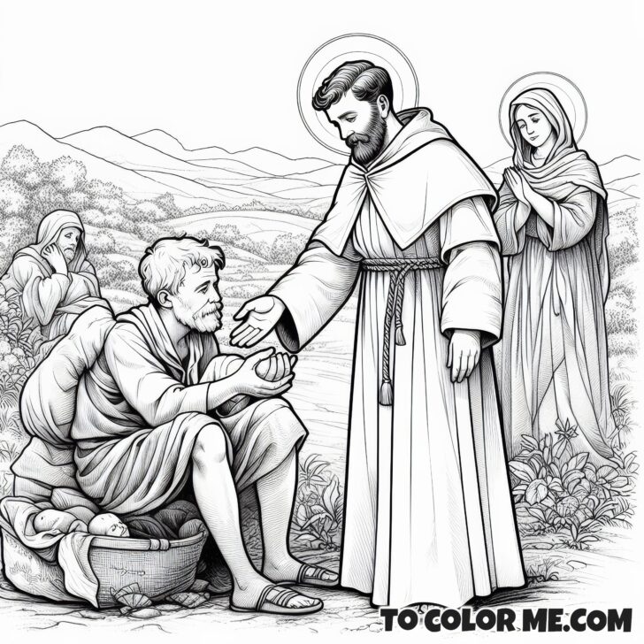 Marian Devotee: St. Dominic Coloring Pages – To Color Me Free