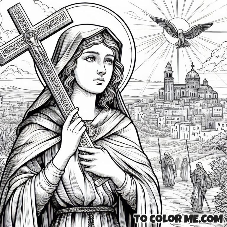 Holy Land Explorer: St. Helena Coloring Activity – To Color Me Free