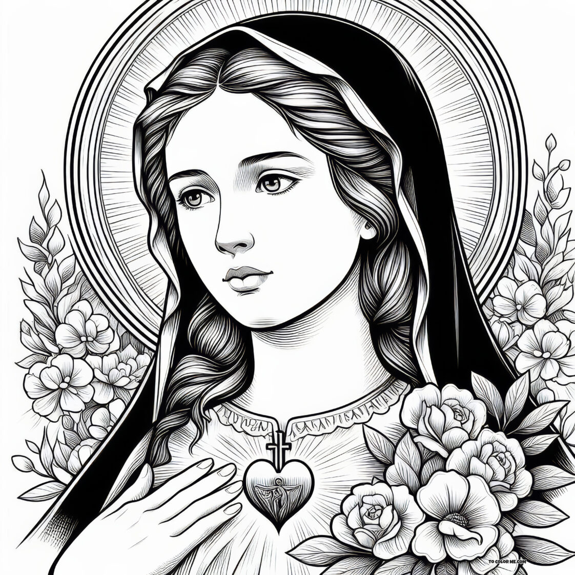 Courage of Innocence: Saint Maria Goretti Coloring Book – To Color Me ...