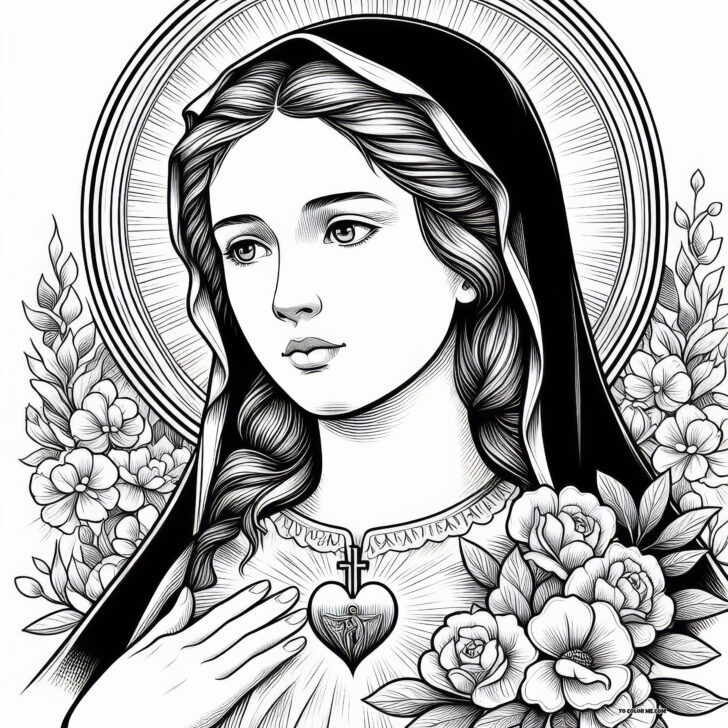 Courage of Innocence: Saint Maria Goretti Coloring Book – To Color Me ...