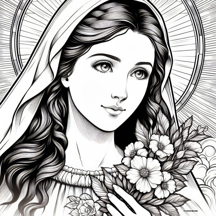 Little Saint of Mercy: St. Maria Goretti Coloring Pages – To Color Me ...