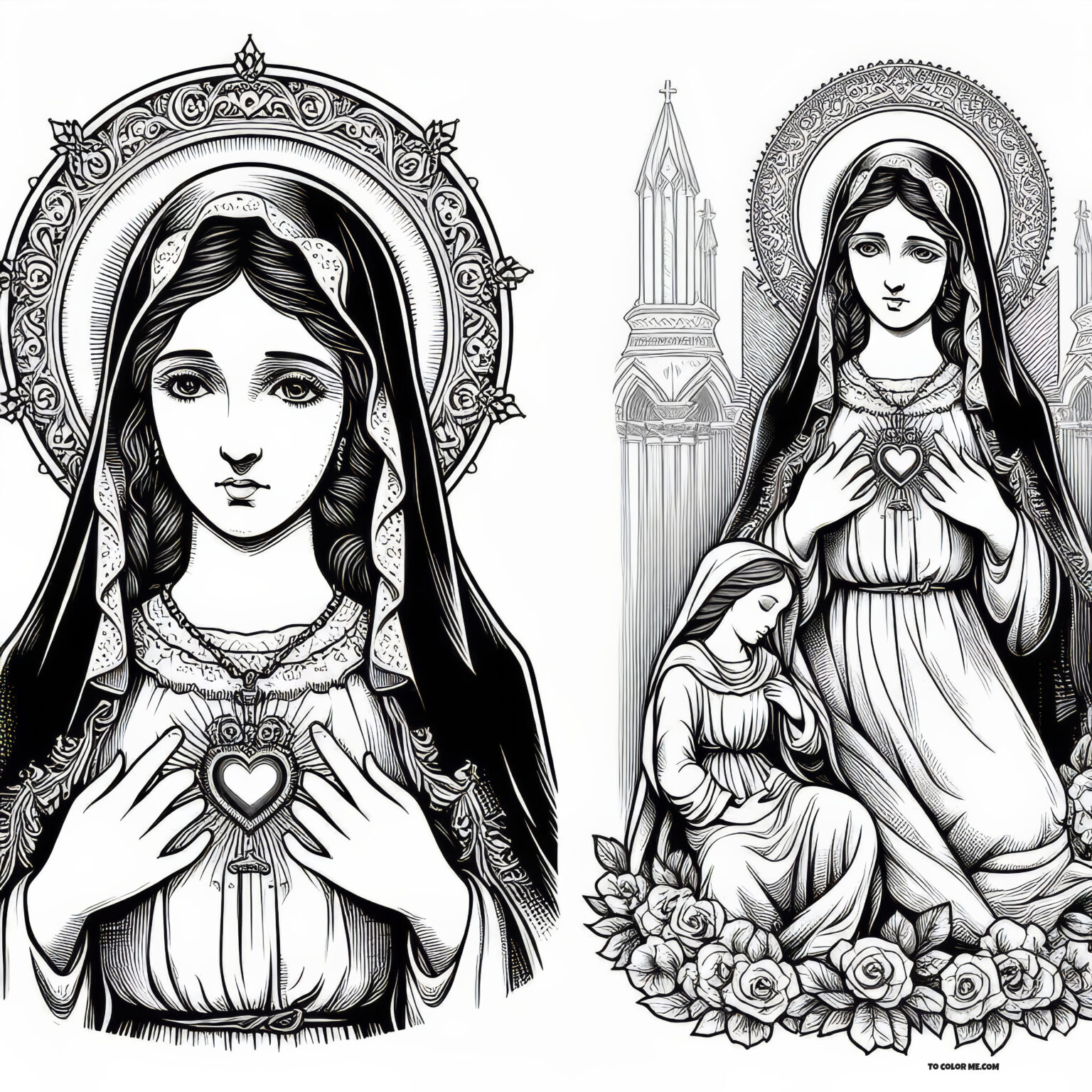 Heroic Forgiveness: St. Maria Goretti Coloring Pages – To Color Me Faithful