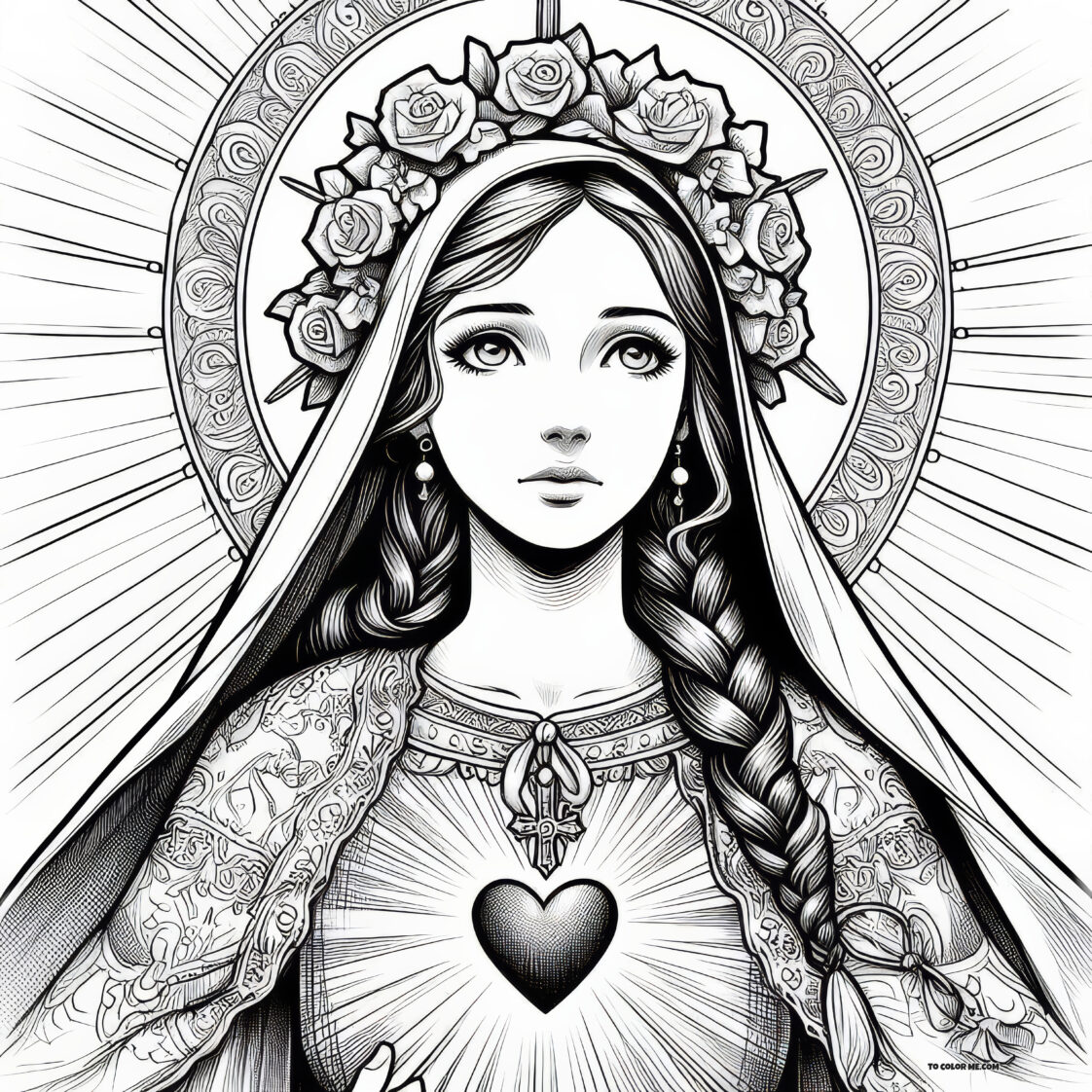 Brave Little Soul: Saint Maria Goretti Coloring Book – To Color Me Faithful