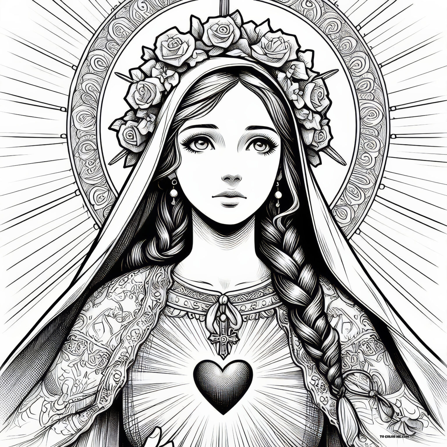 Brave Little Soul: Saint Maria Goretti Coloring Book – To Color Me Faithful