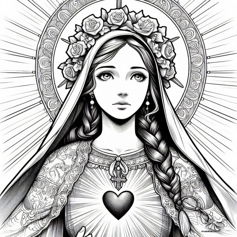 Brave Little Soul: Saint Maria Goretti Coloring Book – To Color Me Faithful