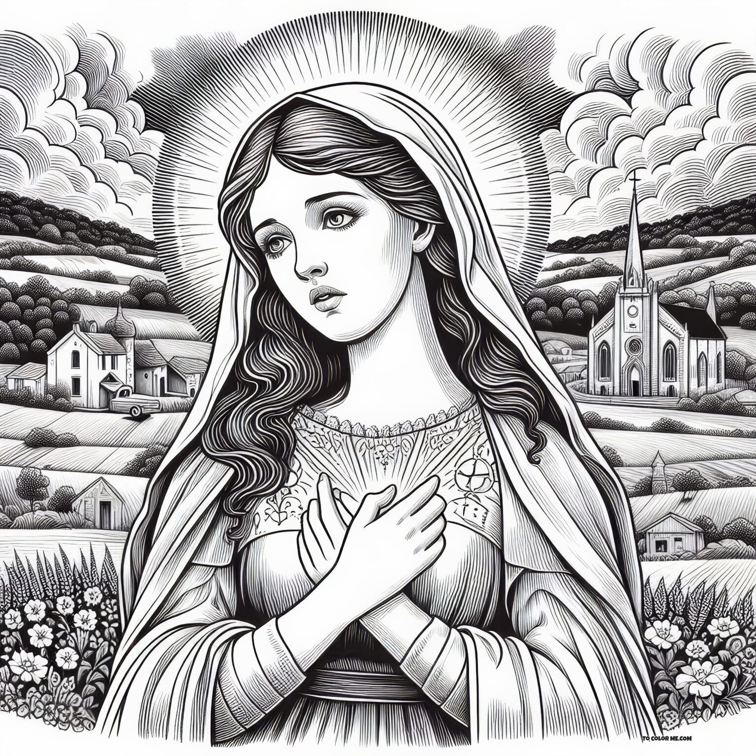 Child’s Faith: Saint Maria Goretti’s Life Coloring Book – To Color Me ...