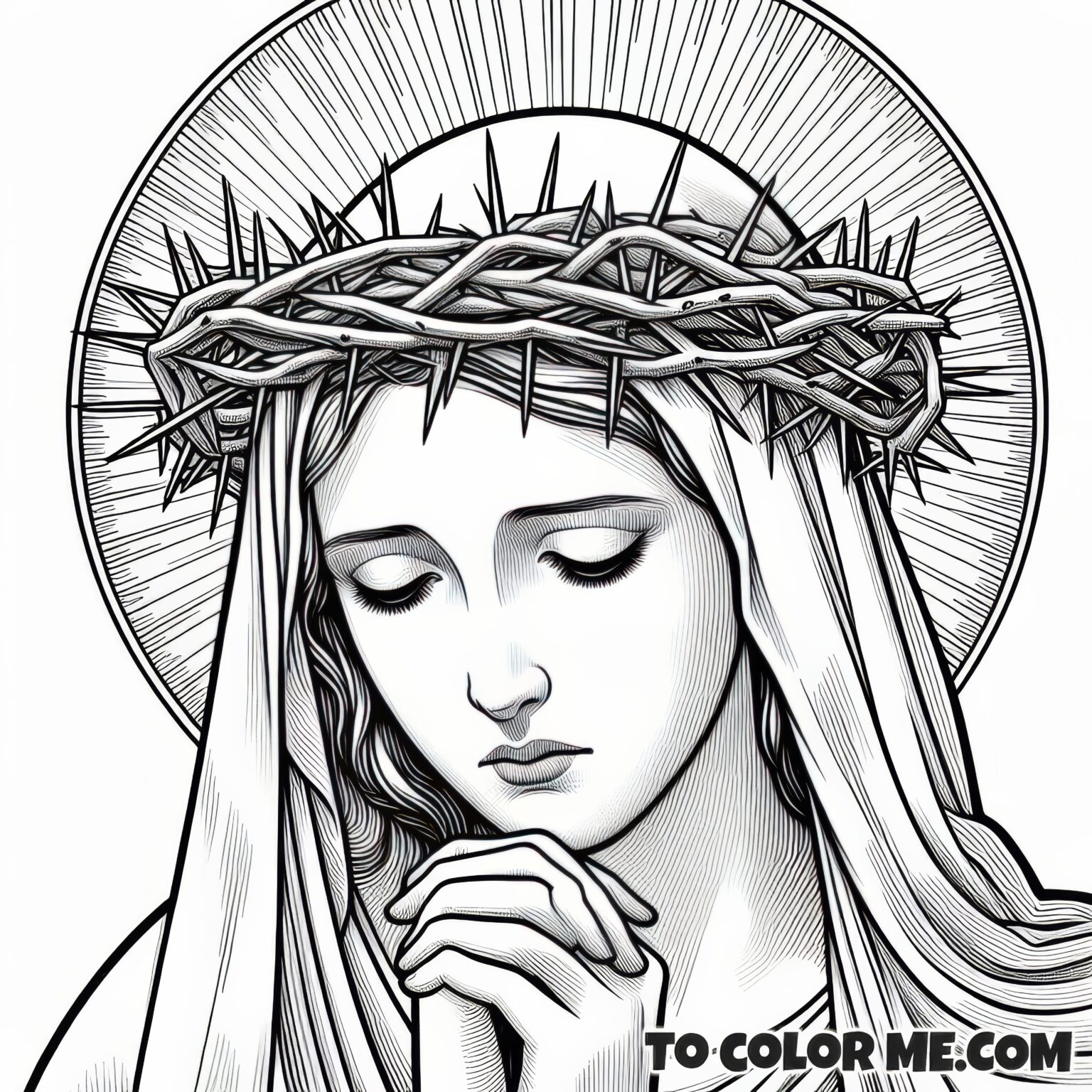 Peruvian Saint: Rose of Lima Coloring Sheet – To Color Me Free