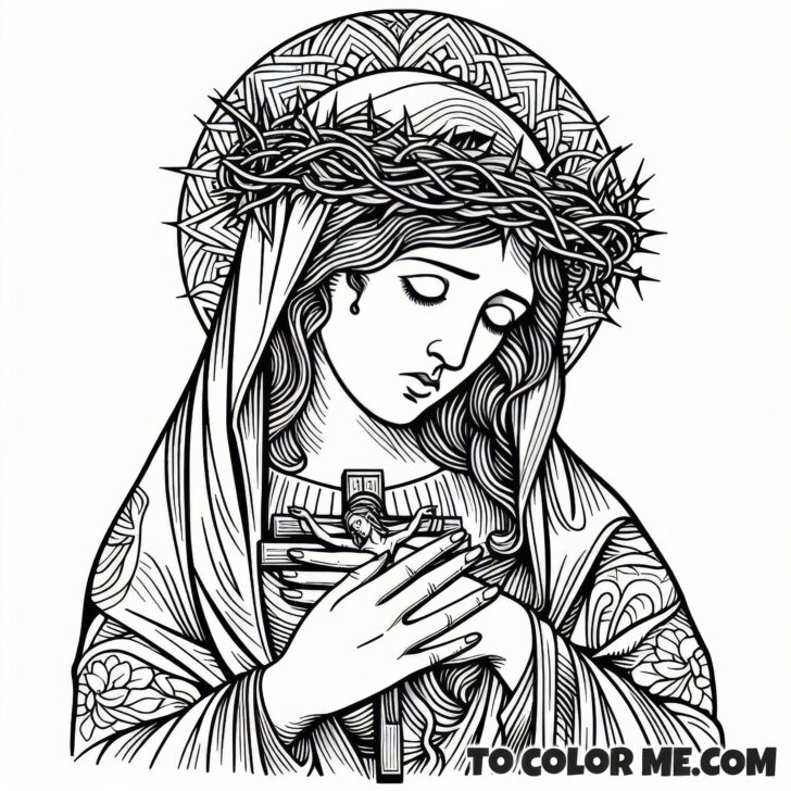 Florist Patron: St. Rose of Lima Coloring Page – To Color Me Free