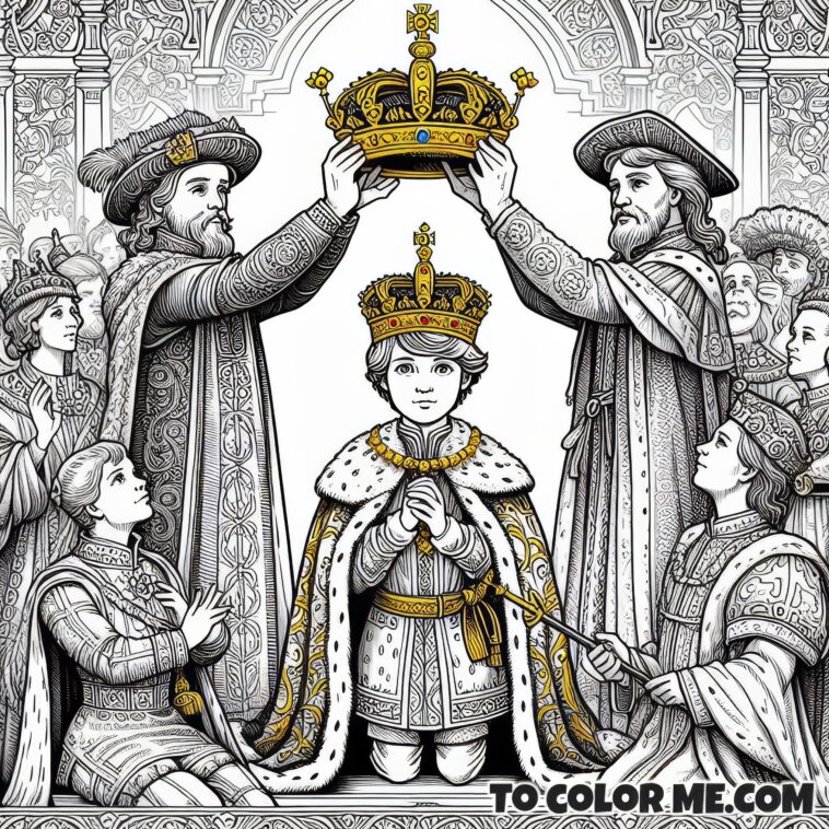 Protector of Clergy: Louis Coloring Page – To Color Me Free