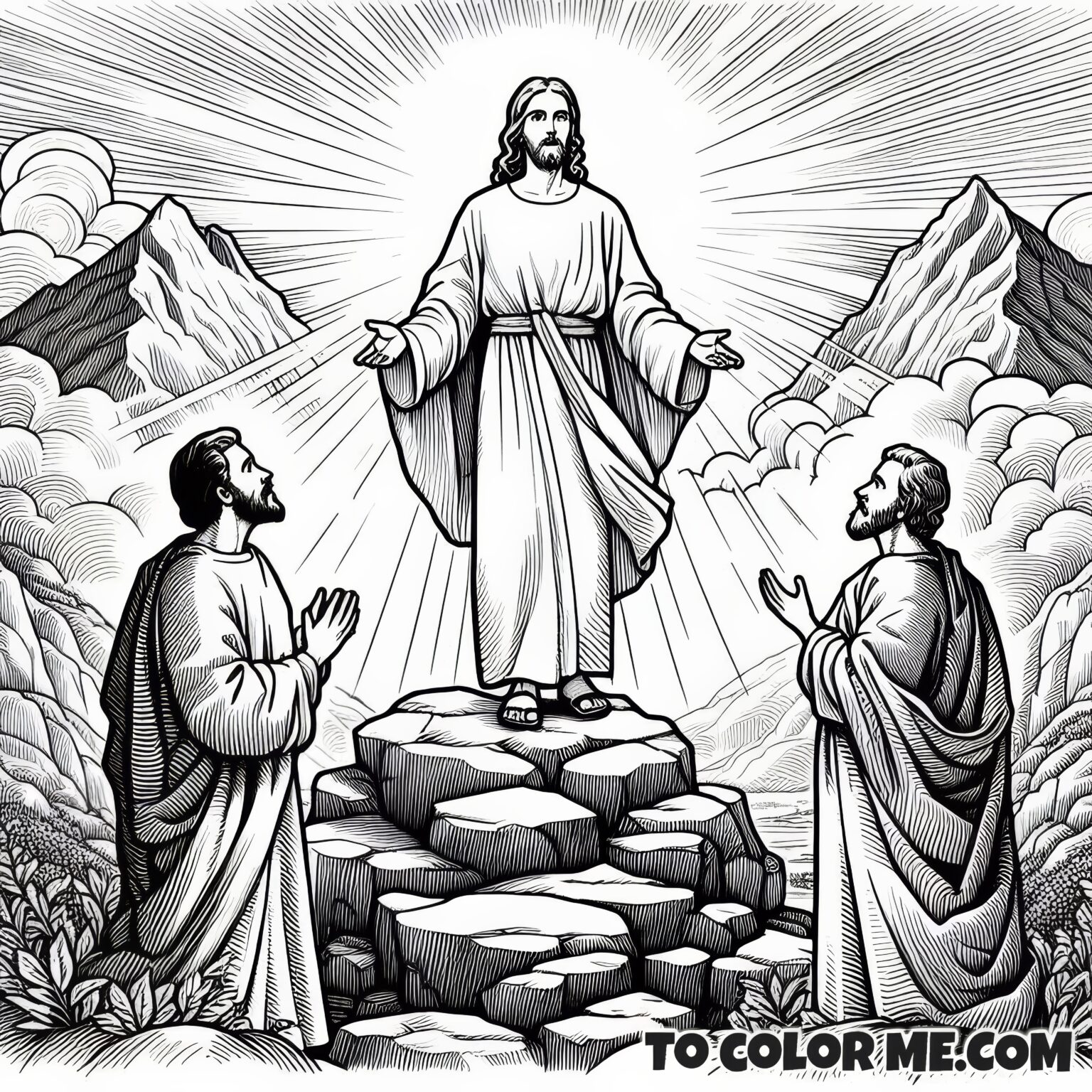 Luminous Lord: Transfiguration Coloring Book – To Color Me Faithful