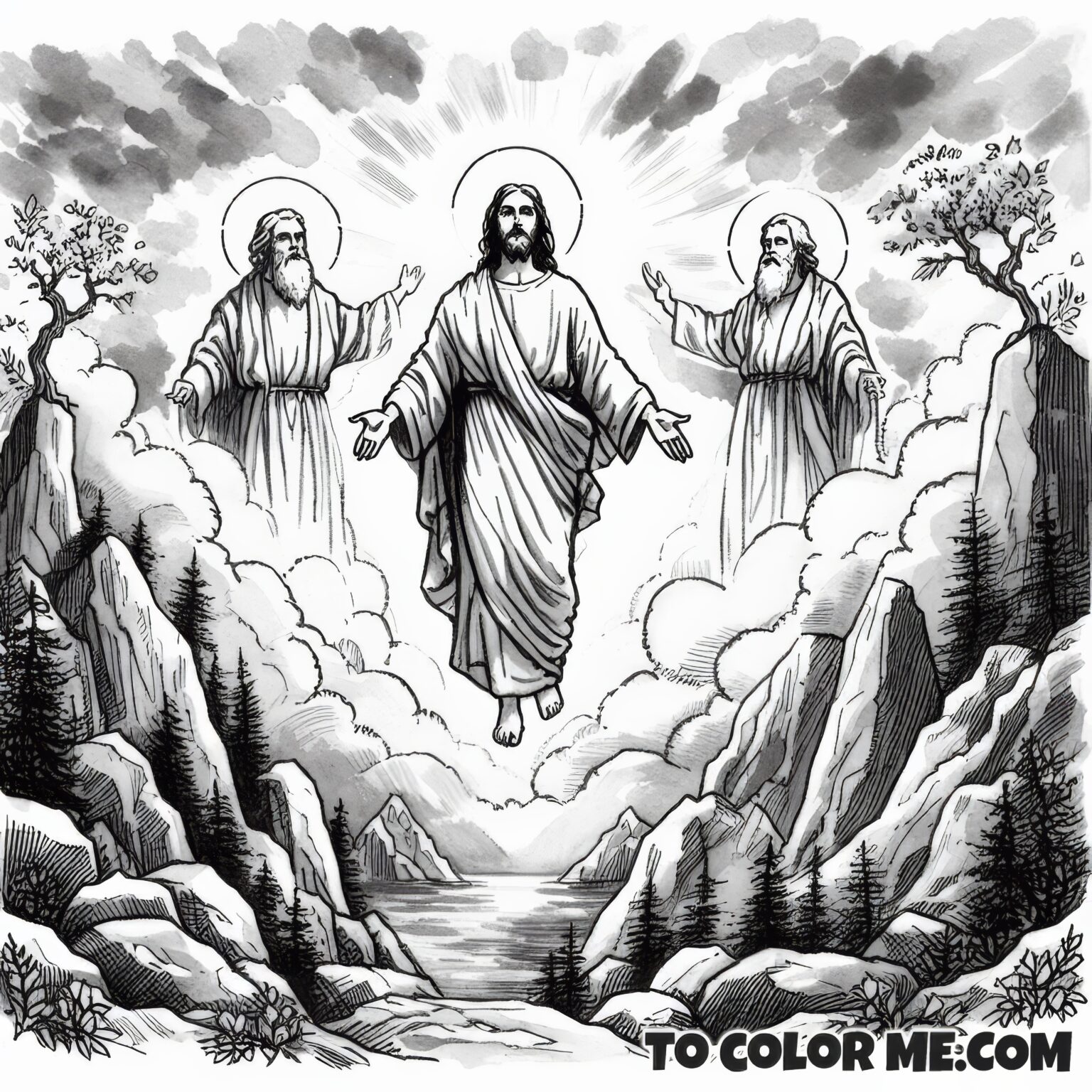 Radiant Christ: Transfiguration Coloring Book – To Color Me Faithful