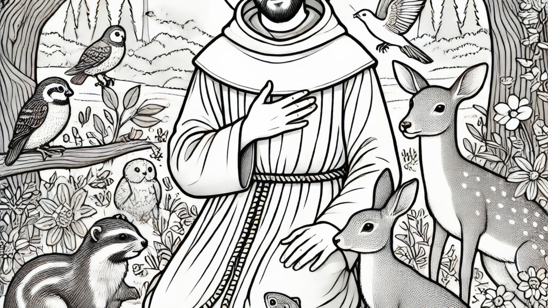 Assumption of Mary: Heavenly Coloring Page – To Color Me Faithful