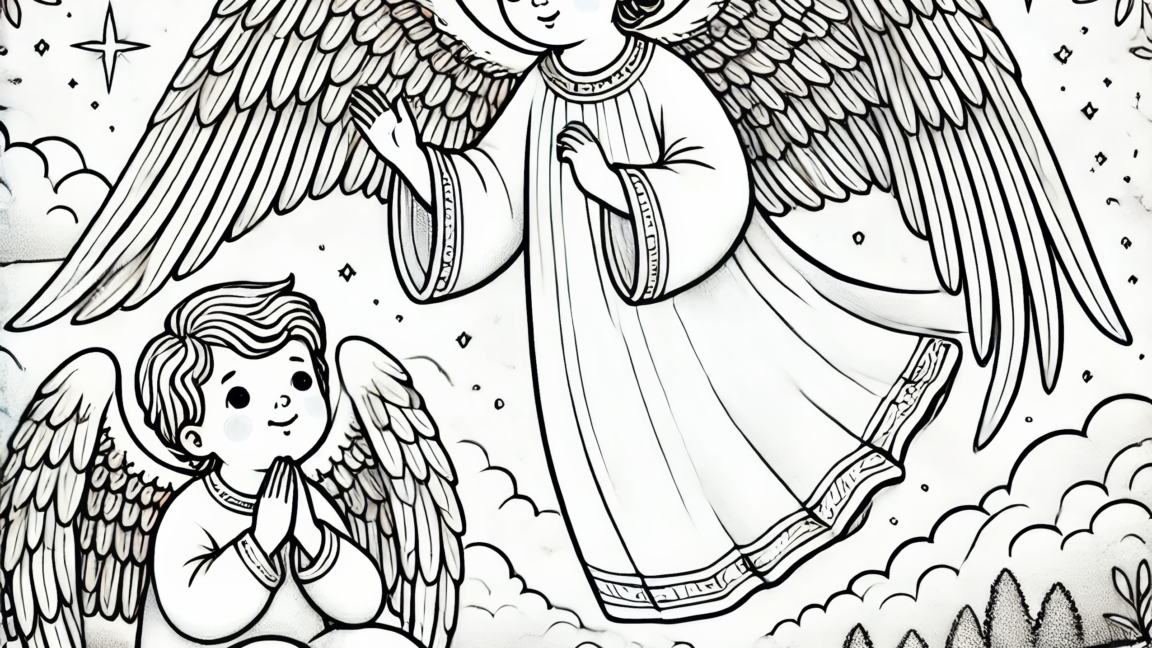 Sacred Moment: Annunciation Coloring Page – Immerse Yourself in the ...